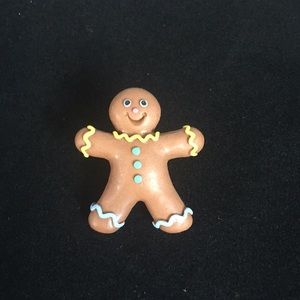Jewelry | Gingerbread Man Pin Tie Tack Adorable Signed | Poshmark